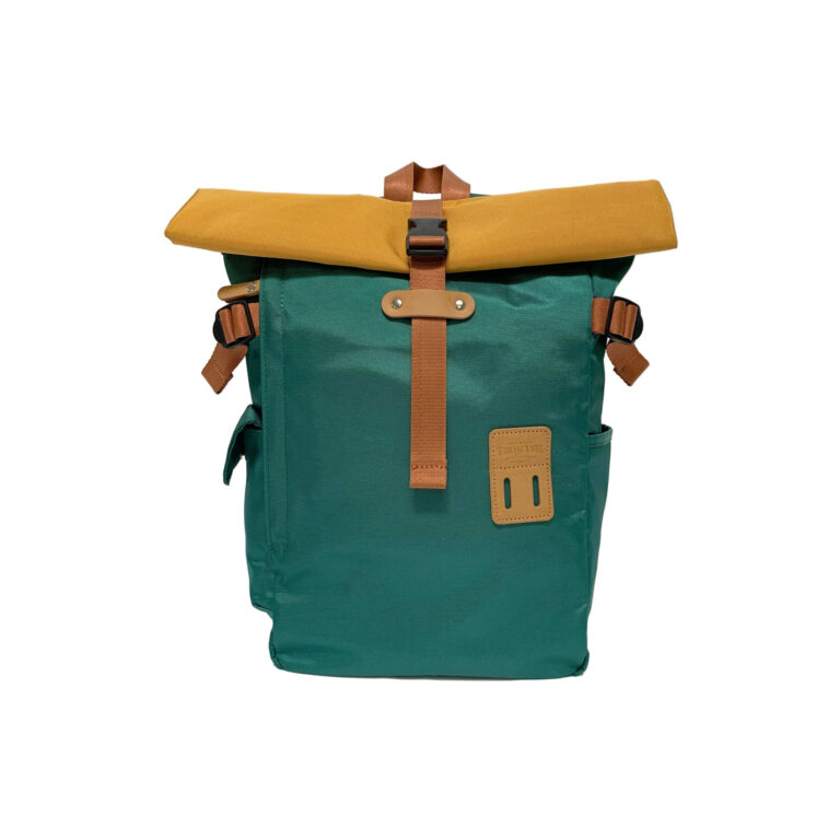 Harvest Label - Two-Tone Rolltop Backpack | Gessato Design Store