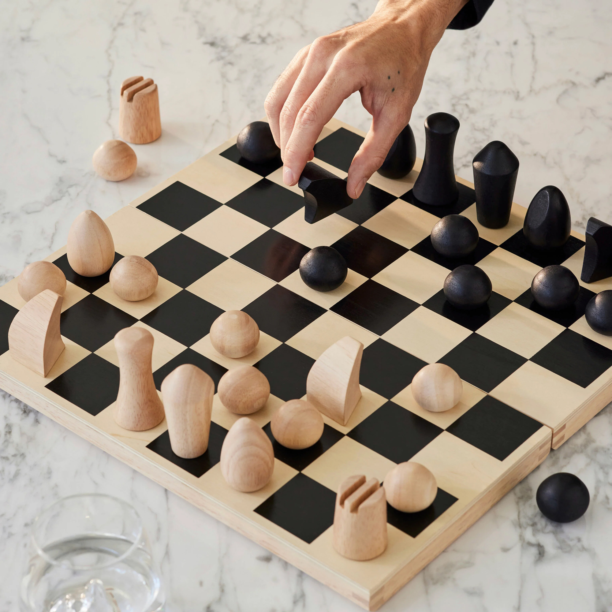- Panisa Minimalist Chess Set | Gessato Design Store