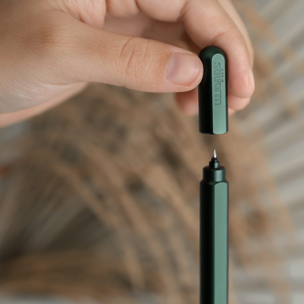 Stilform Aluminum Arc Gel Pen, Aurora Green - Gessato Design Store