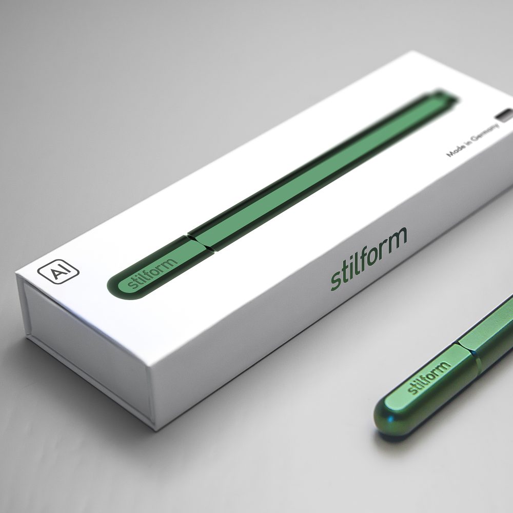 Stilform - Stilform Aluminum Arc Gel Pen, Aurora Green | Gessato Design ...