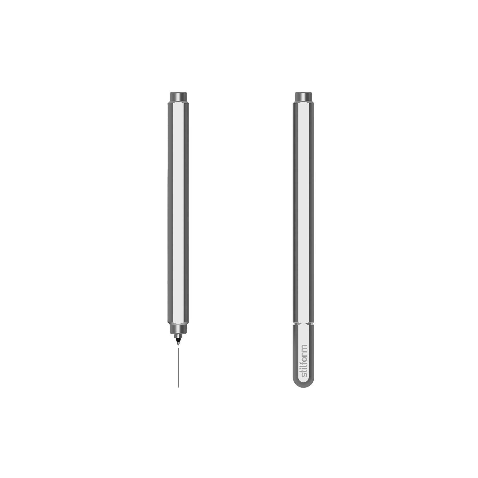 Stilform - Stilform Aluminum Arc Gel Pen, Comet Gray | Gessato Design Store