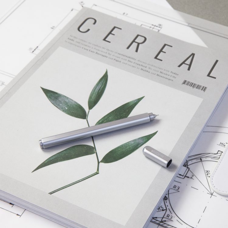 Stilform - Stilform Aluminum Arc Gel Pen, Comet Gray | Gessato Design Store