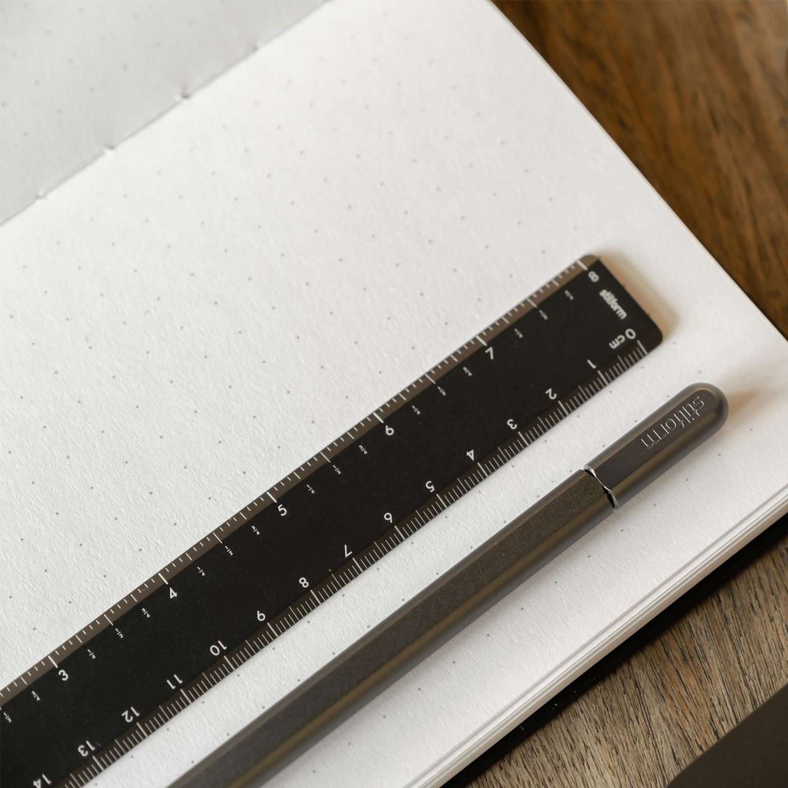 Stilform - Stilform Titanium Arc Gel Pen, DLC | Gessato Design Store