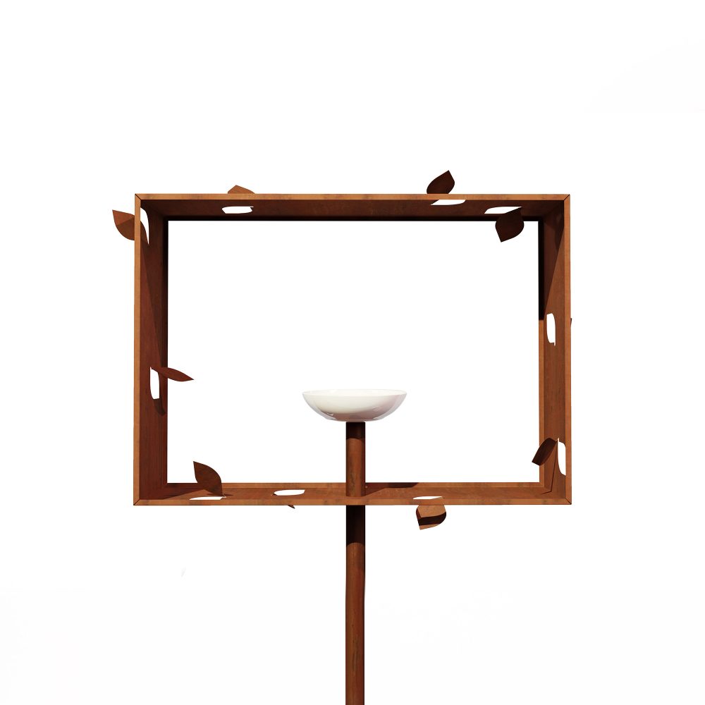 Frederik Roije - The Framed, Pole Mounted Bird Feeder | Gessato Design ...