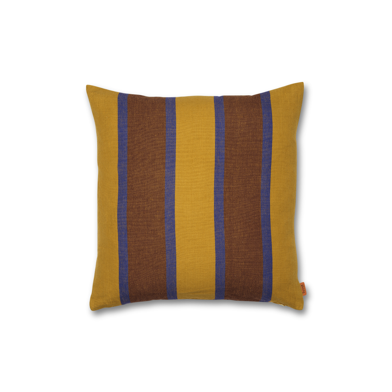 Ferm Living - Grand Cushion, Lime/Bright Blue/Choco | Gessato Design Store