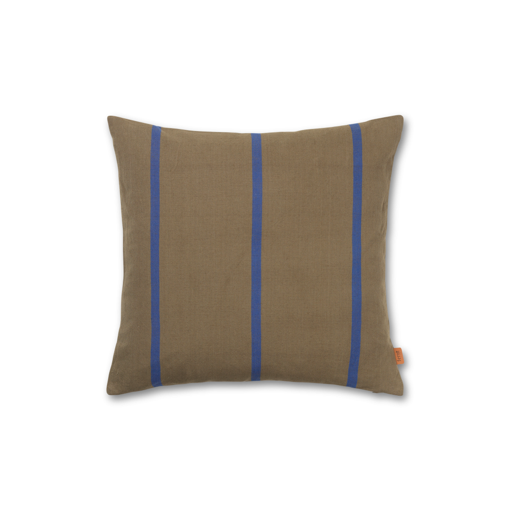 Ferm Living - Grand Cushion, Olive/Bright Blue | Gessato Design Store