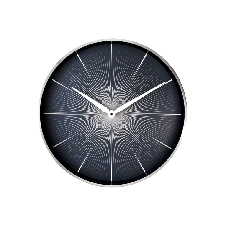 NeXtime - 2 Seconds - Wall Clock, Black | Gessato Design Store