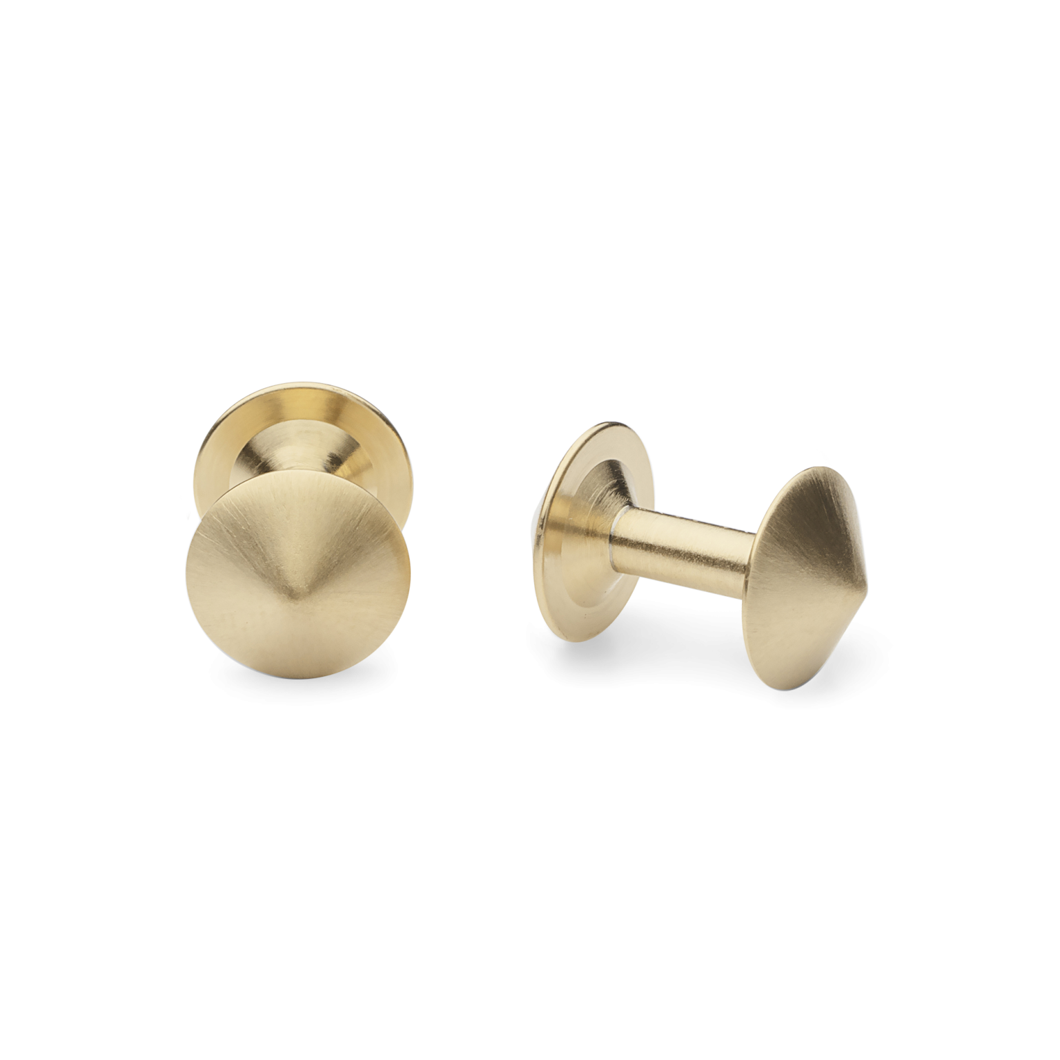 Skultuna 1607 - Icon Spike Cufflinks, Matte Gold | Gessato Design Store