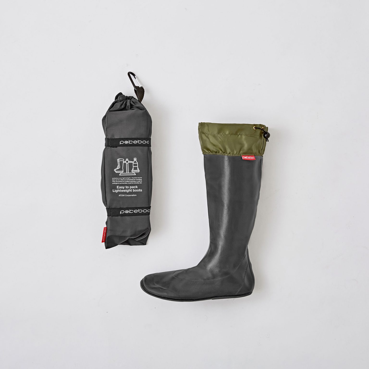 Pokeboo Boots - Pokeboo Rubber Rain Boots Black | Gessato Design Store