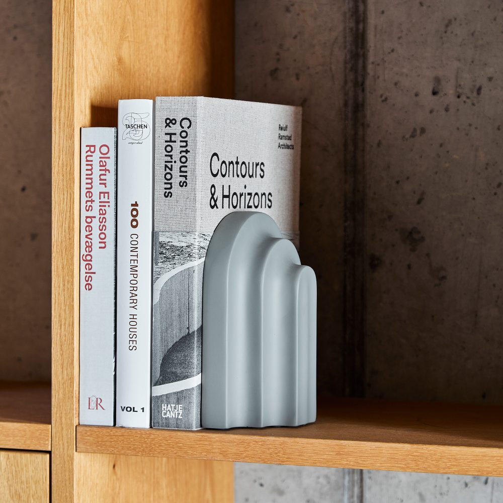 Woud Arkiv Concrete Bookends Gessato Design Store
