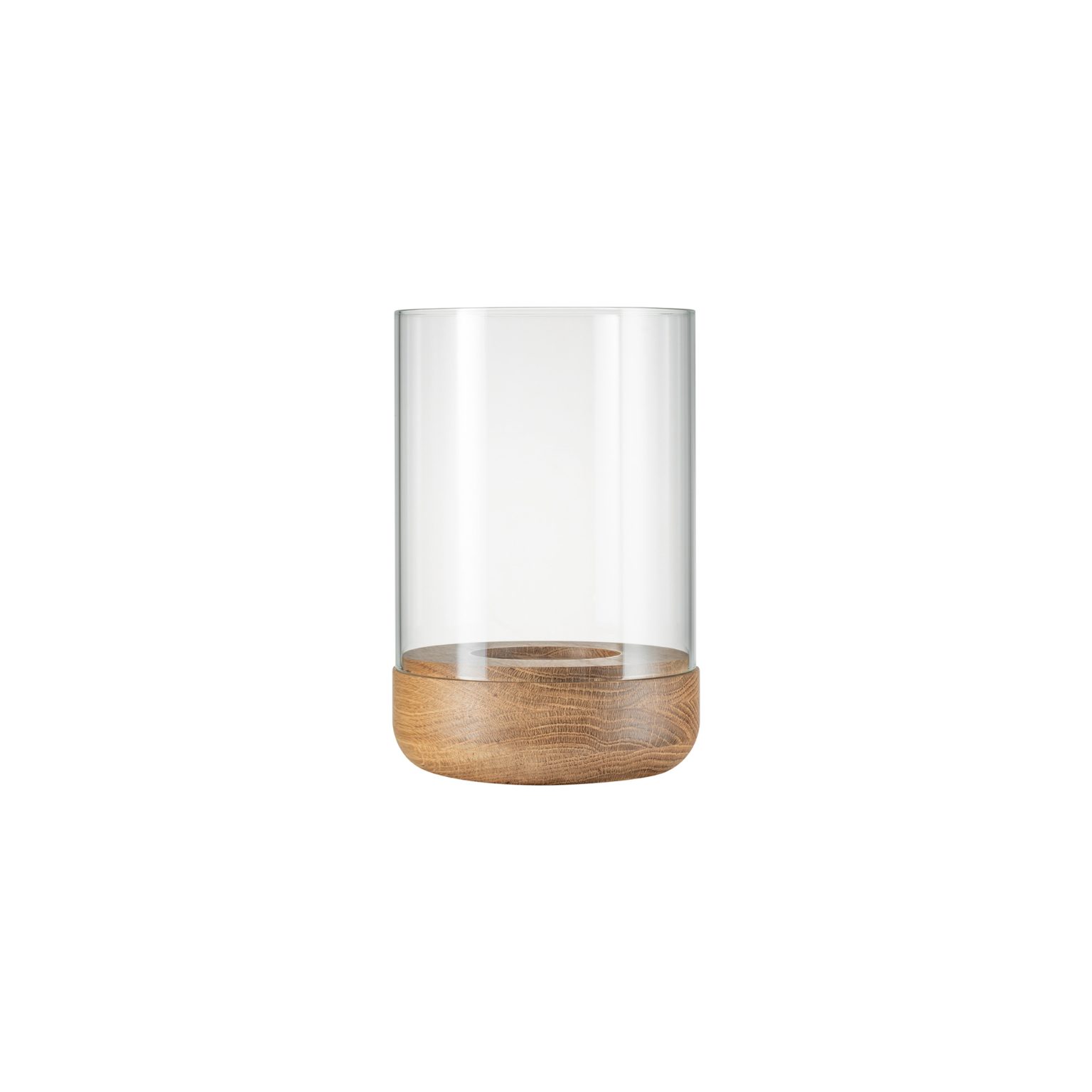 Blomus Design - Lanto Hurricane Lamp With Wood Base | Gessato Design Store