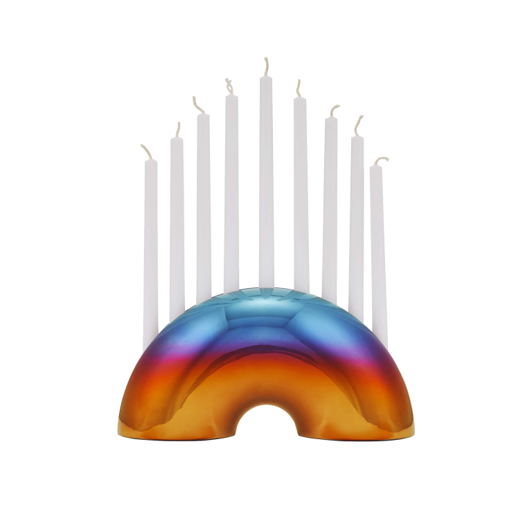 Modern Mensch - Nosh Menorah, Rose Gold | Gessato Design Store