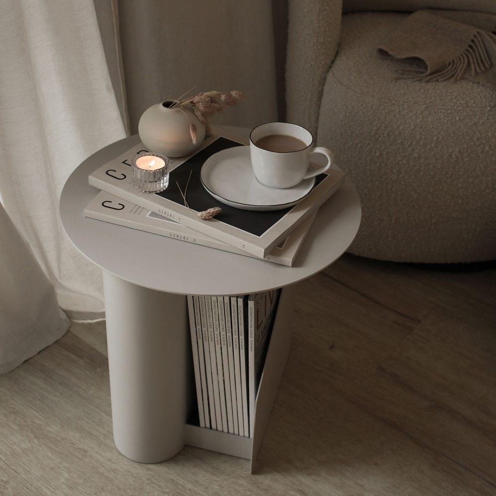 Woud - Sentrum Side Table Warm Grey | Gessato Design Store