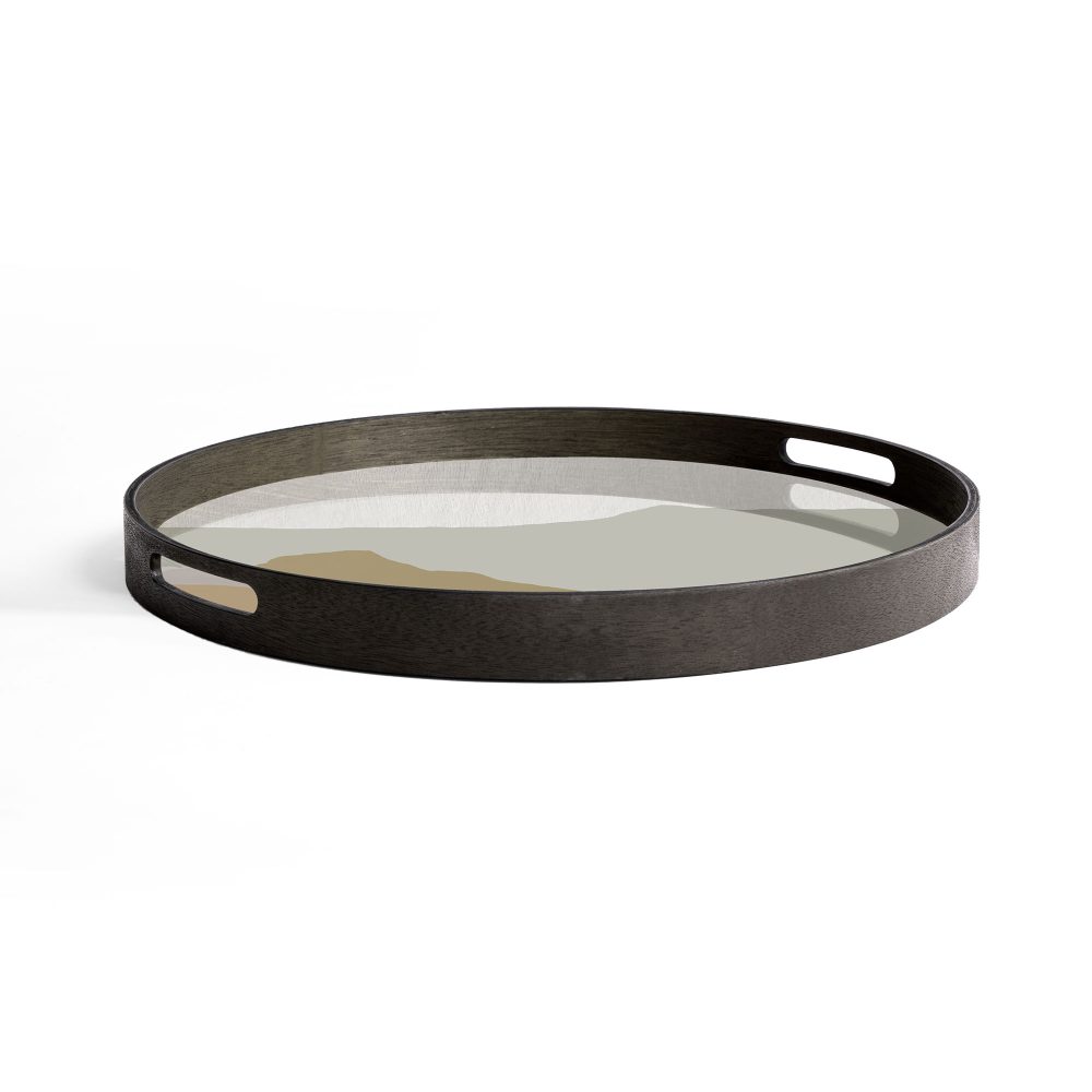 Ethnicraft - Wabi Sabi Glass Tray, Round | Gessato Design Store