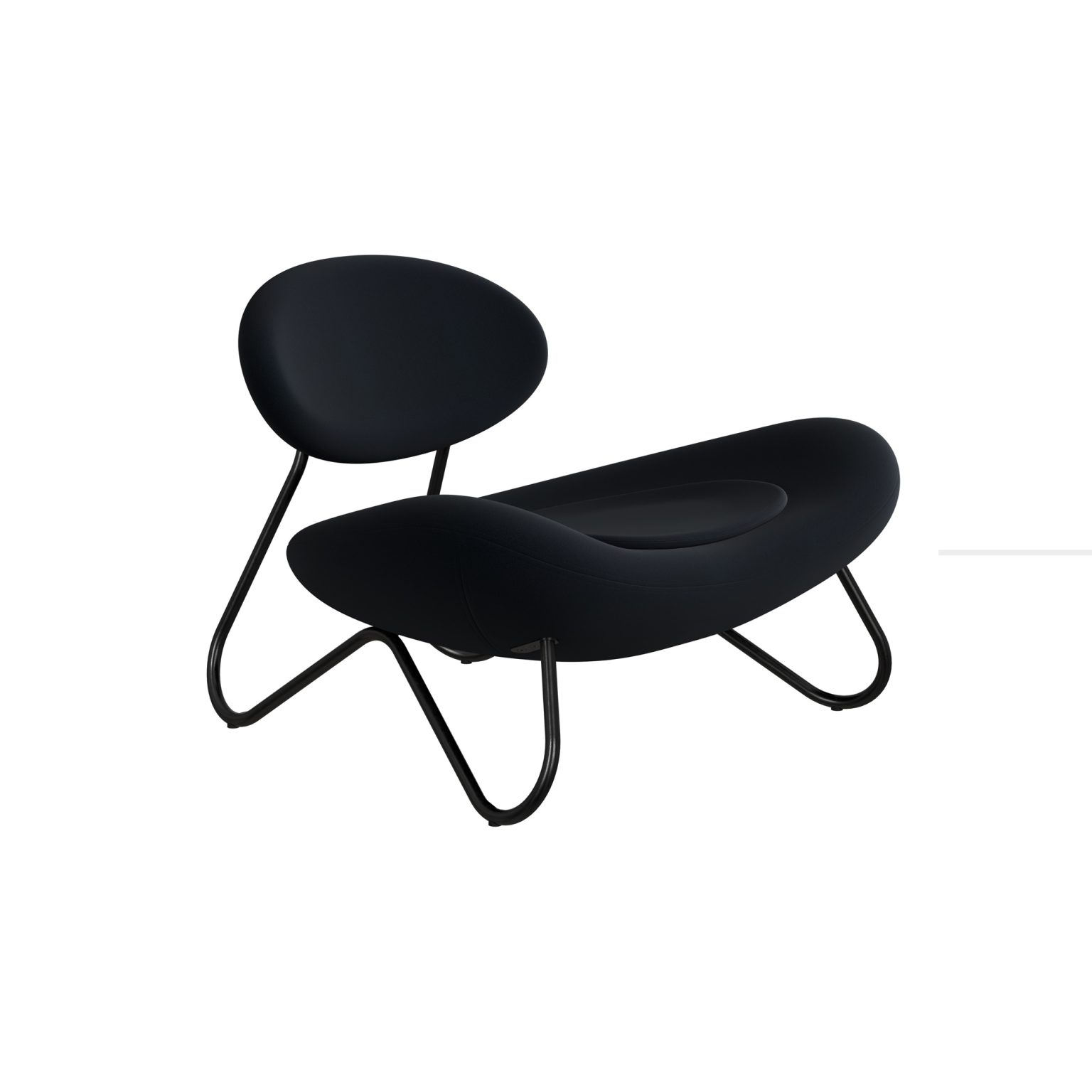 Woud - Meadow Lounge Chair - Black | Gessato Design Store