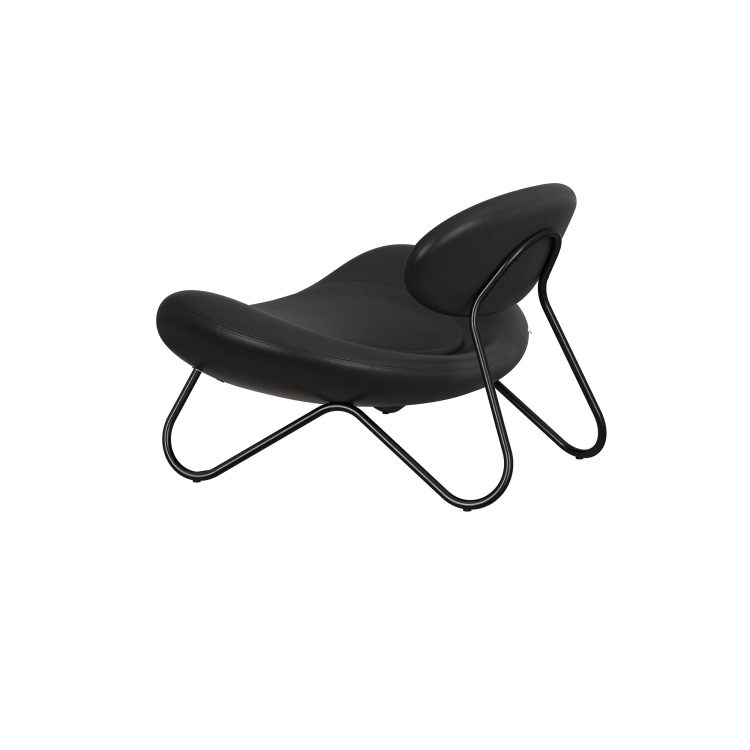 Woud - Meadow Lounge Chair - Black Leather | Gessato Design Store