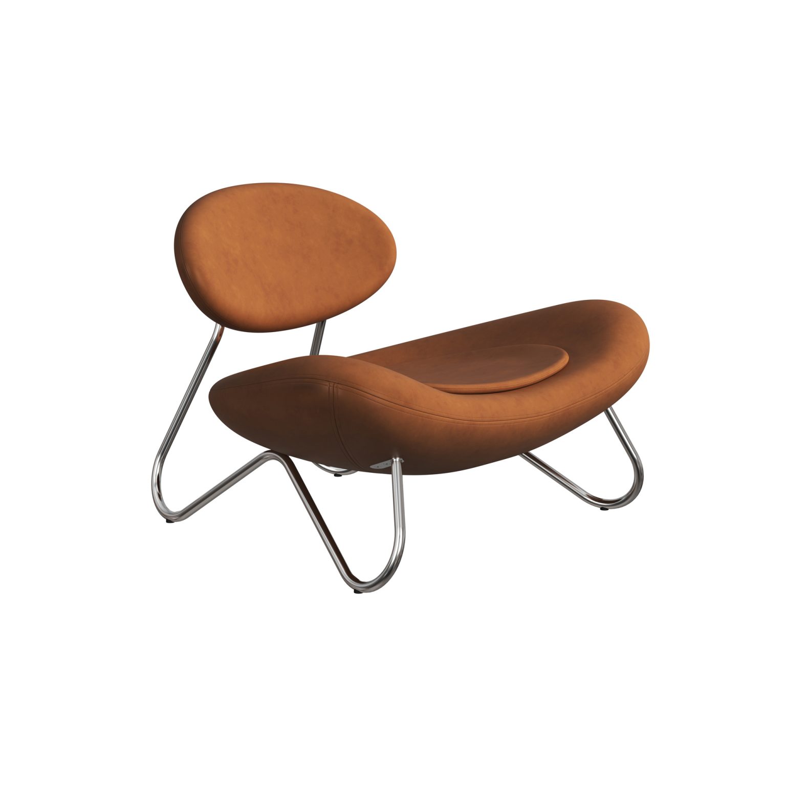 Woud - Meadow Lounge Chair - Cognac Leather | Gessato Design Store