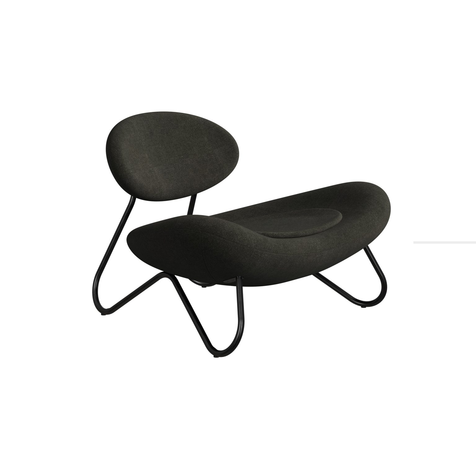 Woud - Meadow Lounge Chair - Dark Brown | Gessato Design Store
