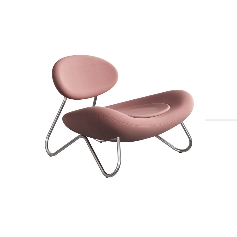 Woud - Meadow Lounge Chair - Dusty Rose | Gessato Design Store
