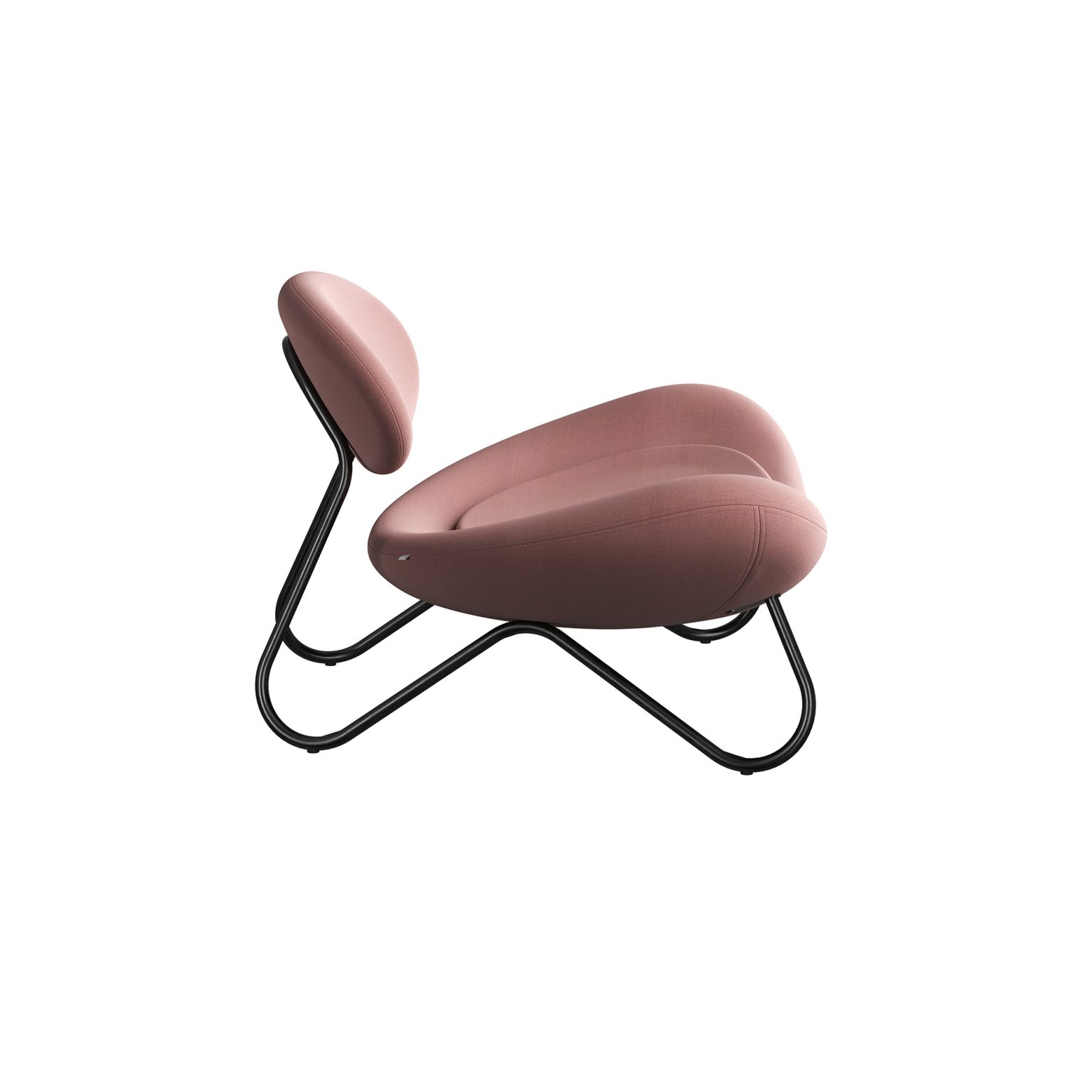 Woud - Meadow Lounge Chair - Dusty Rose | Gessato Design Store