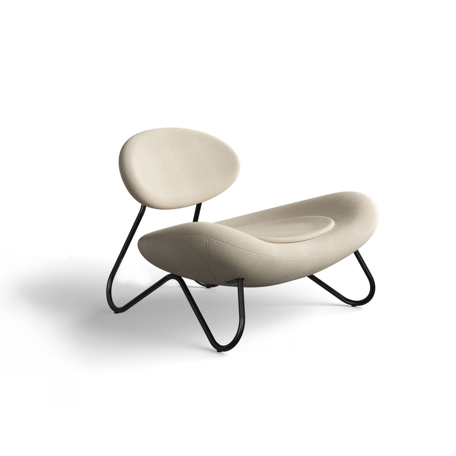 Woud - Meadow Lounge Chair - Off White/Grey | Gessato Design Store