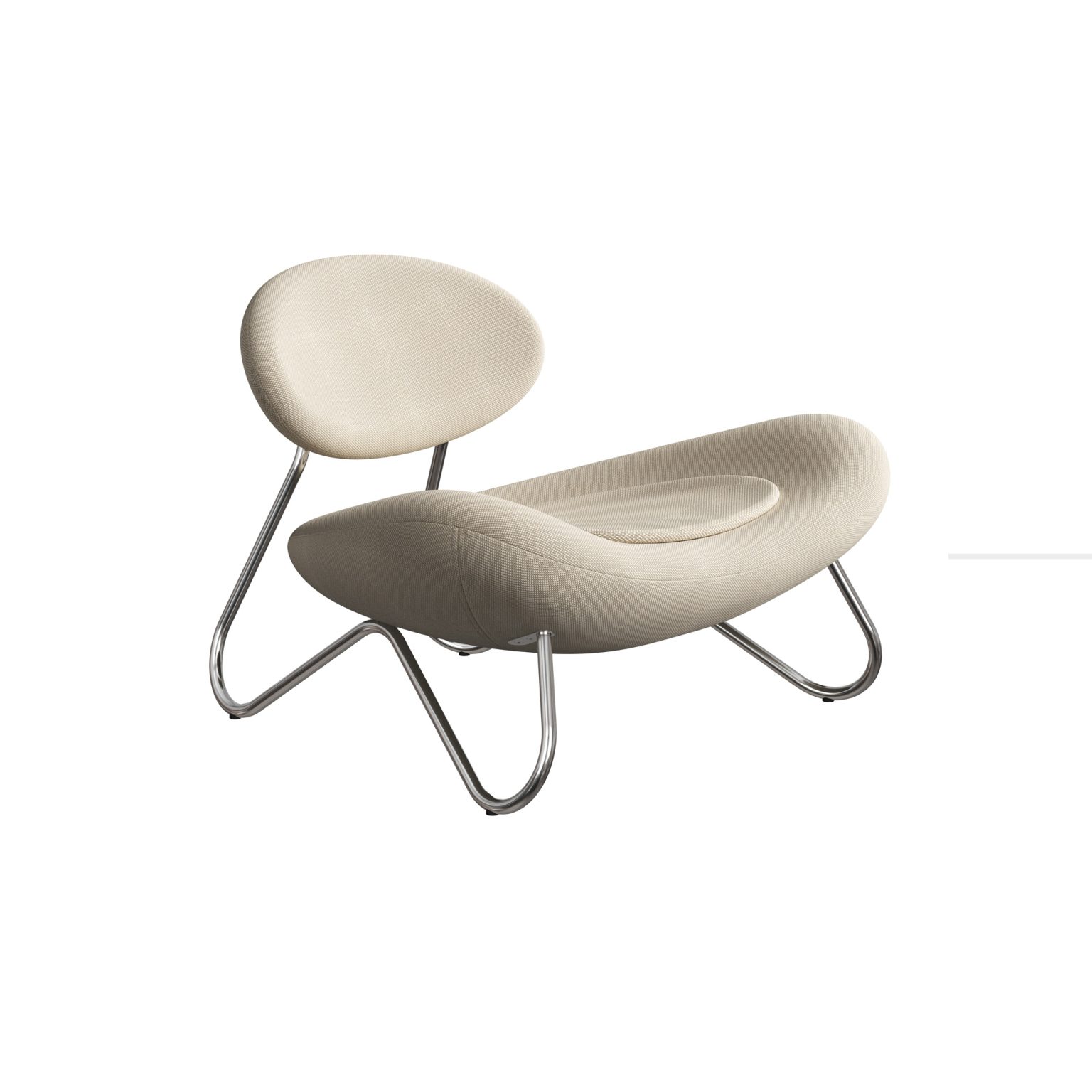 Woud - Meadow Lounge Chair - Off White/Grey | Gessato Design Store