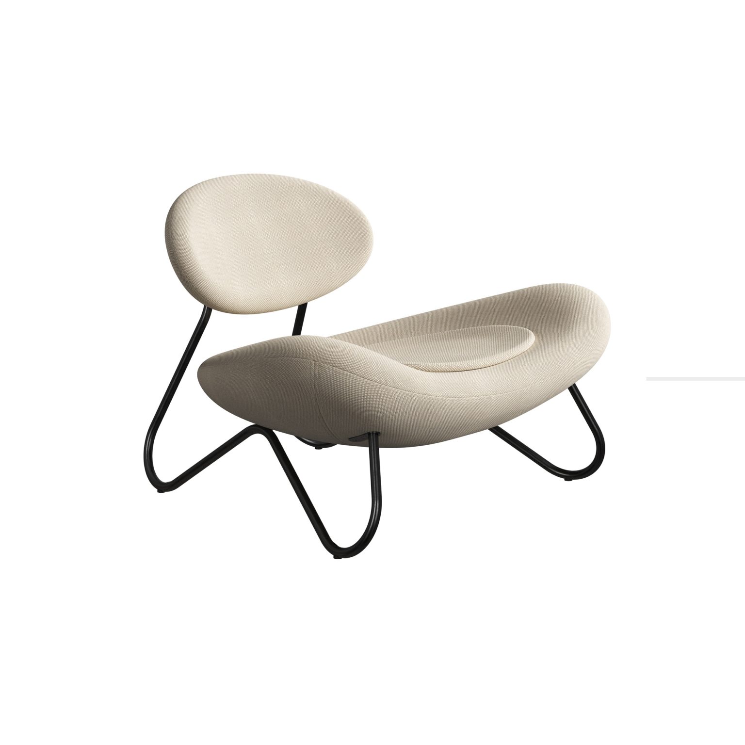 Woud - Meadow Lounge Chair - Off White/Grey | Gessato Design Store