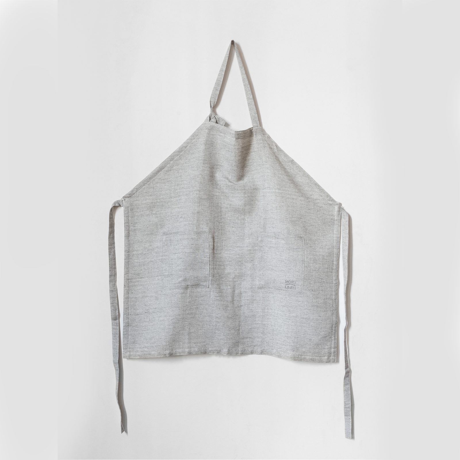 Kontex - Moku Linen Apron, Charcoal | Gessato Design Store