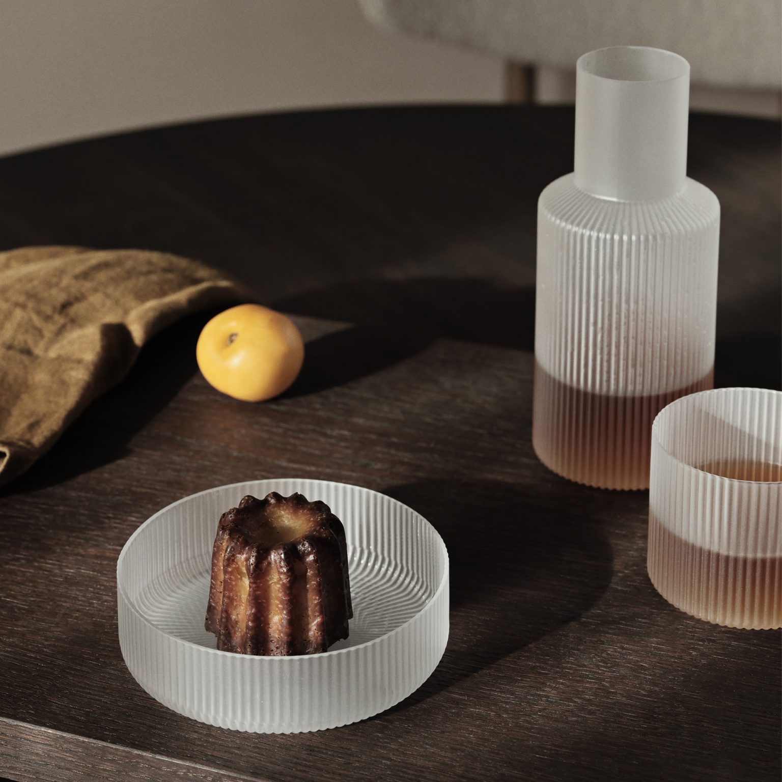 Ferm Living - Ripple Frosted Small Carafe Set | Gessato Design Store