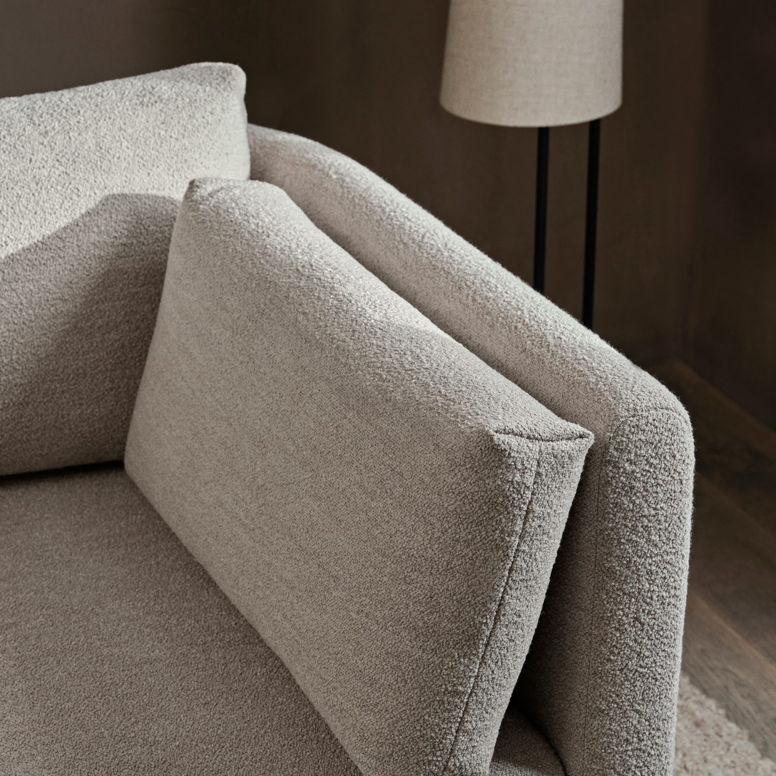 Ferm Living - Dase Sofa Armrest Right, Soft Bouclé - Natural | Gessato ...