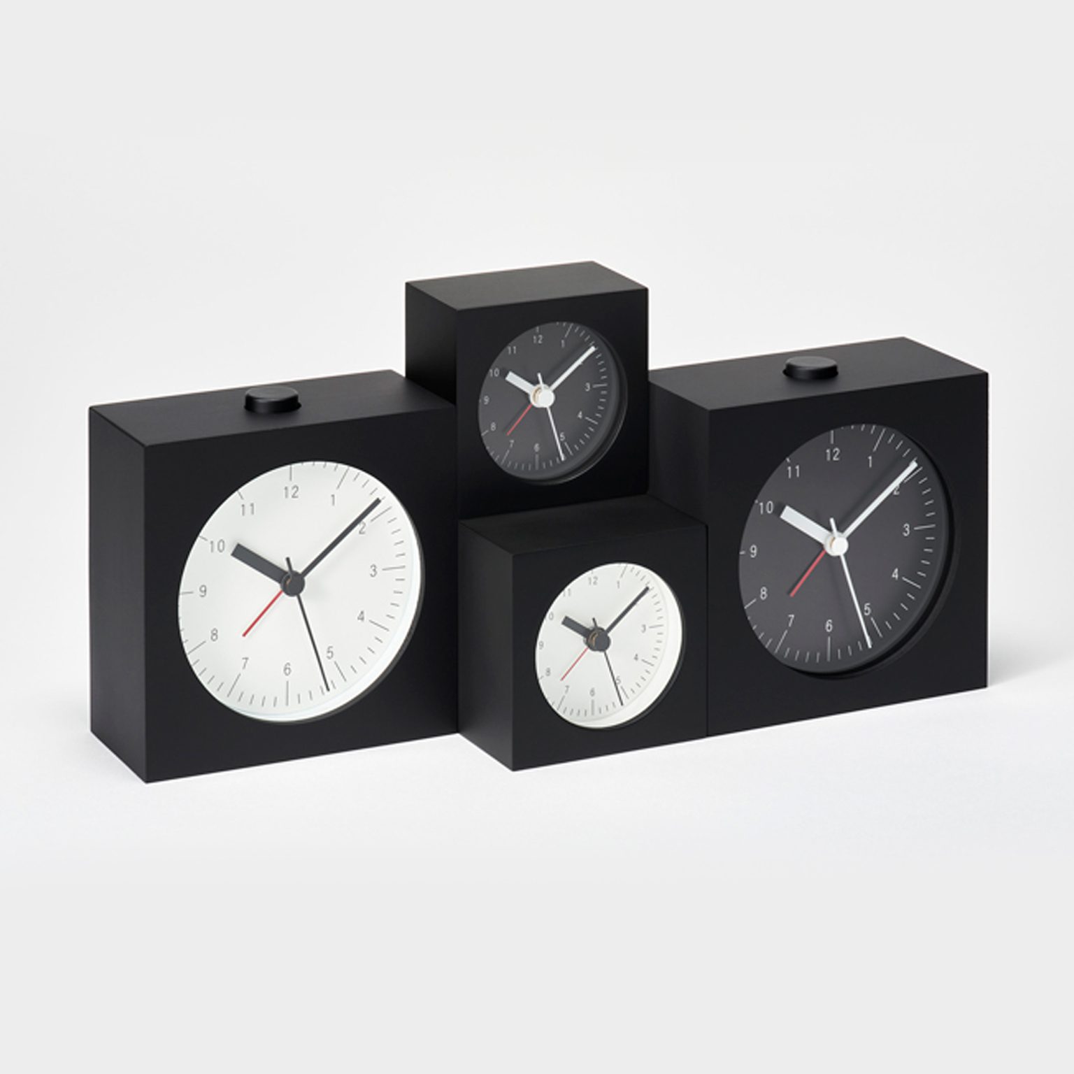 Lemnos - City Pop - Alarm Clock, Black | Gessato Design Store