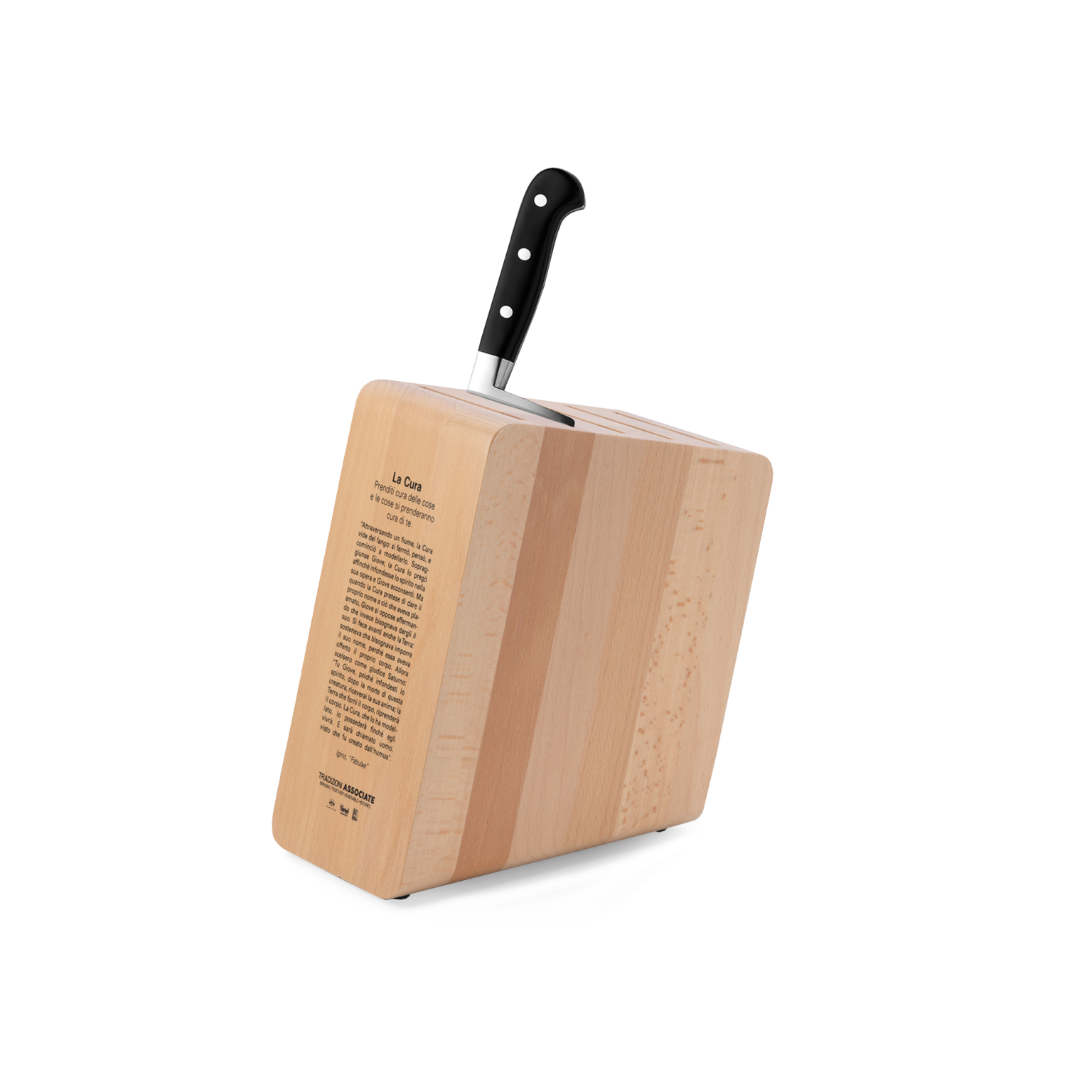 Coltellerie Berti - Knife Monoblock Log | Gessato Design Store