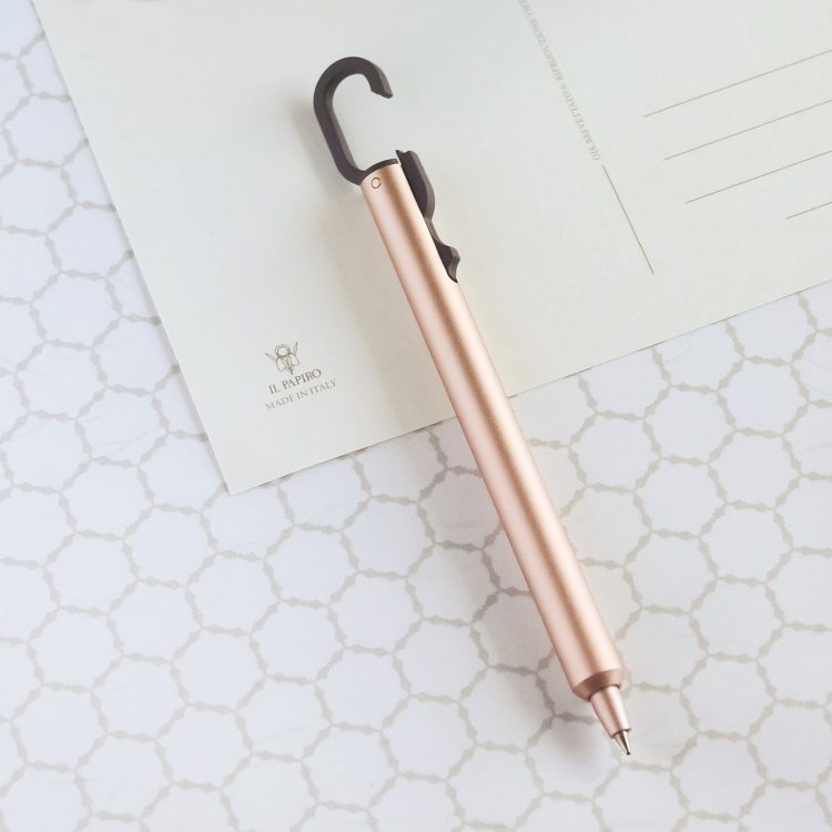 TEN - HANG-ON Ballpoint Pen, Rose Gold | Gessato Design Store