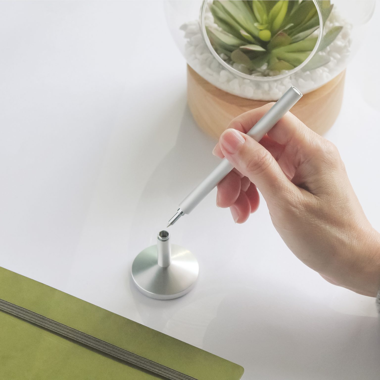 TEN - STAND Rollerball Pen, Silver | Gessato Design Store
