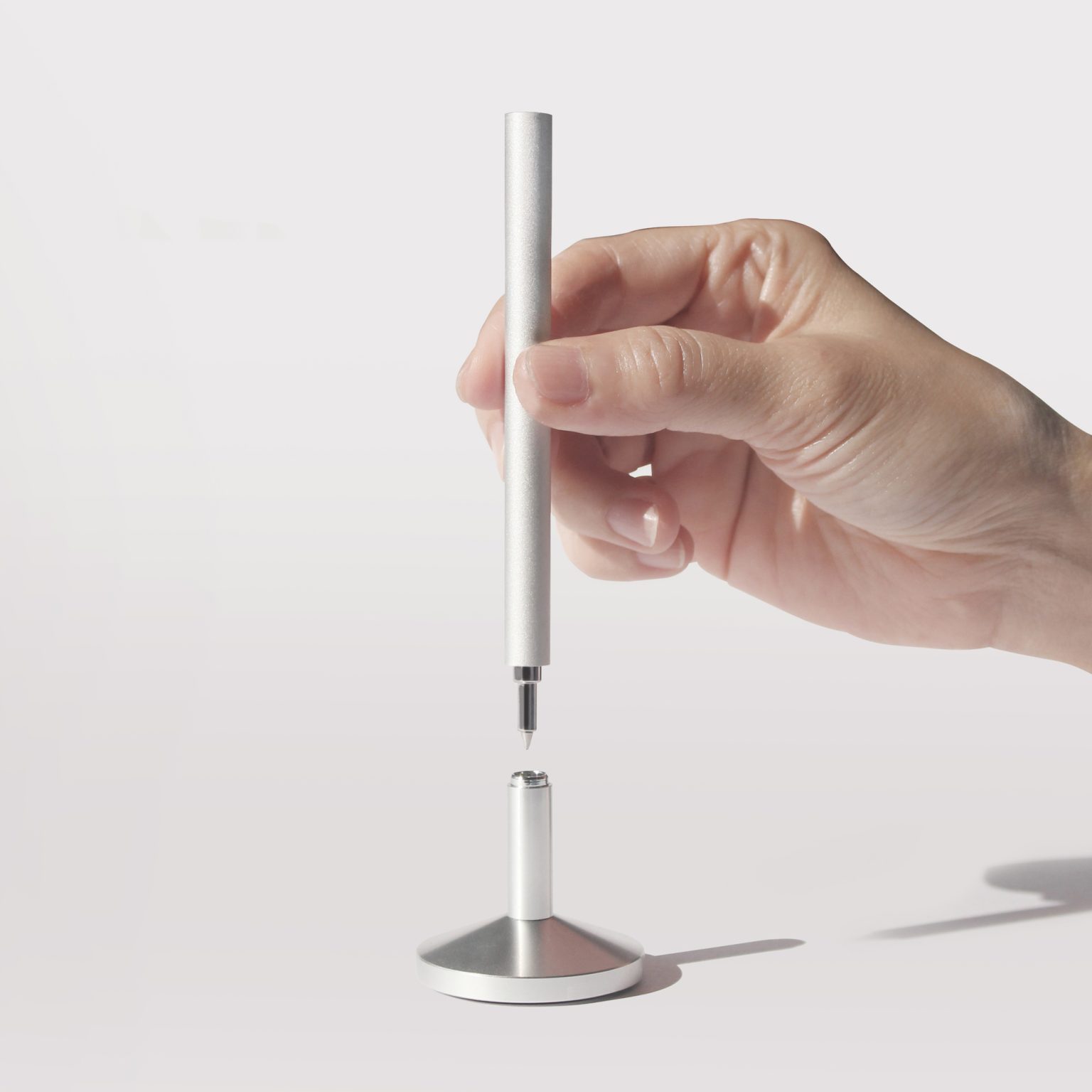 TEN - STAND Rollerball Pen, Silver | Gessato Design Store