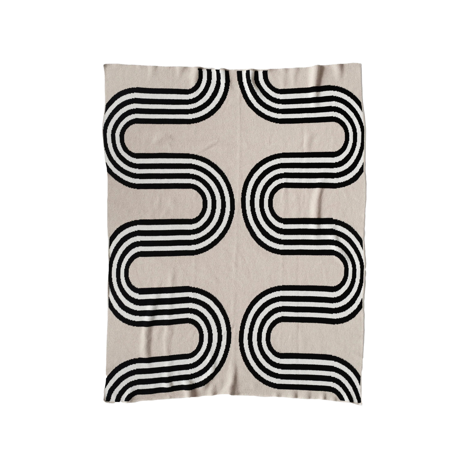Happy Habitat - 78th Street Throw in Black & Linen | Gessato Design Store