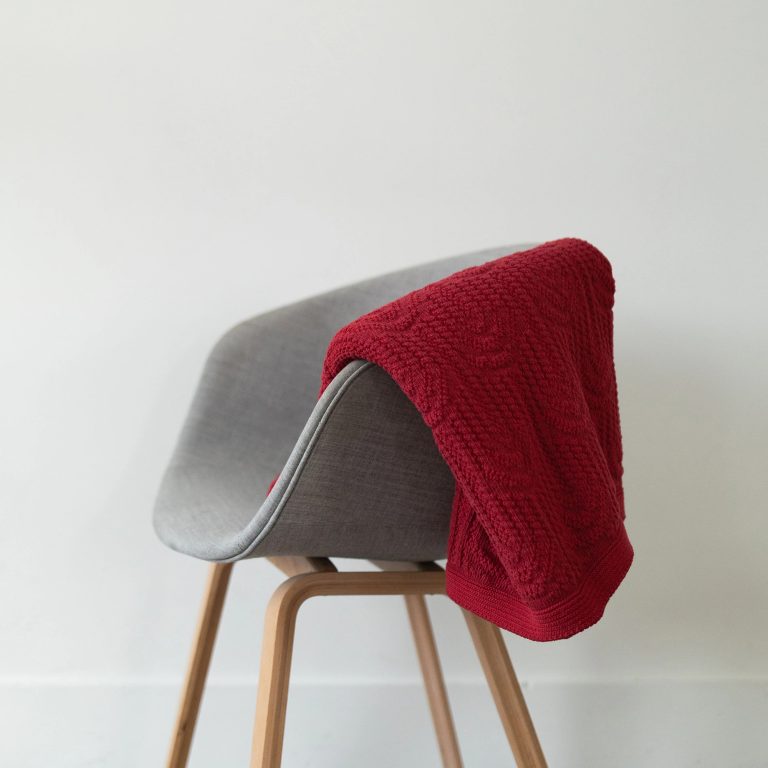 Happy Habitat - Arch Texture Throw in Red | Gessato Design Store