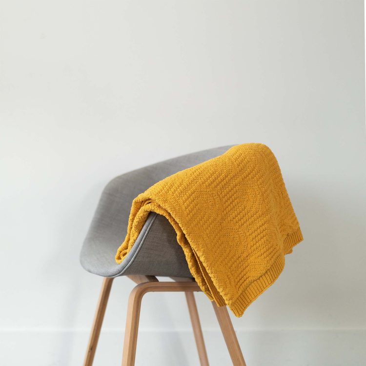 Happy Habitat - Arch Texture Throw in Sunny | Gessato Design Store