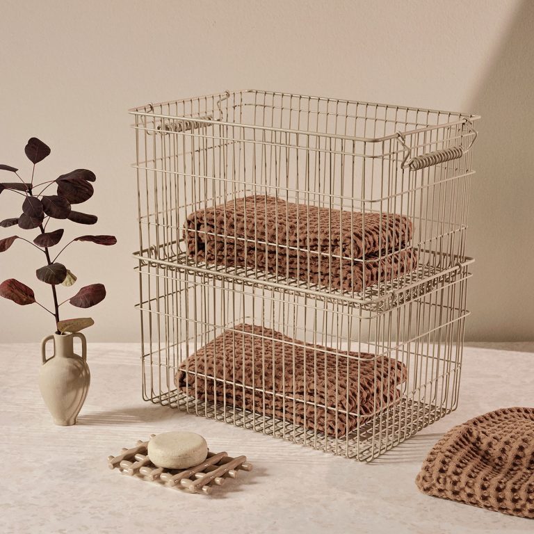 Ferm Living - Cala Stackable Wire Baskets -Set of 2 | Gessato Design Store