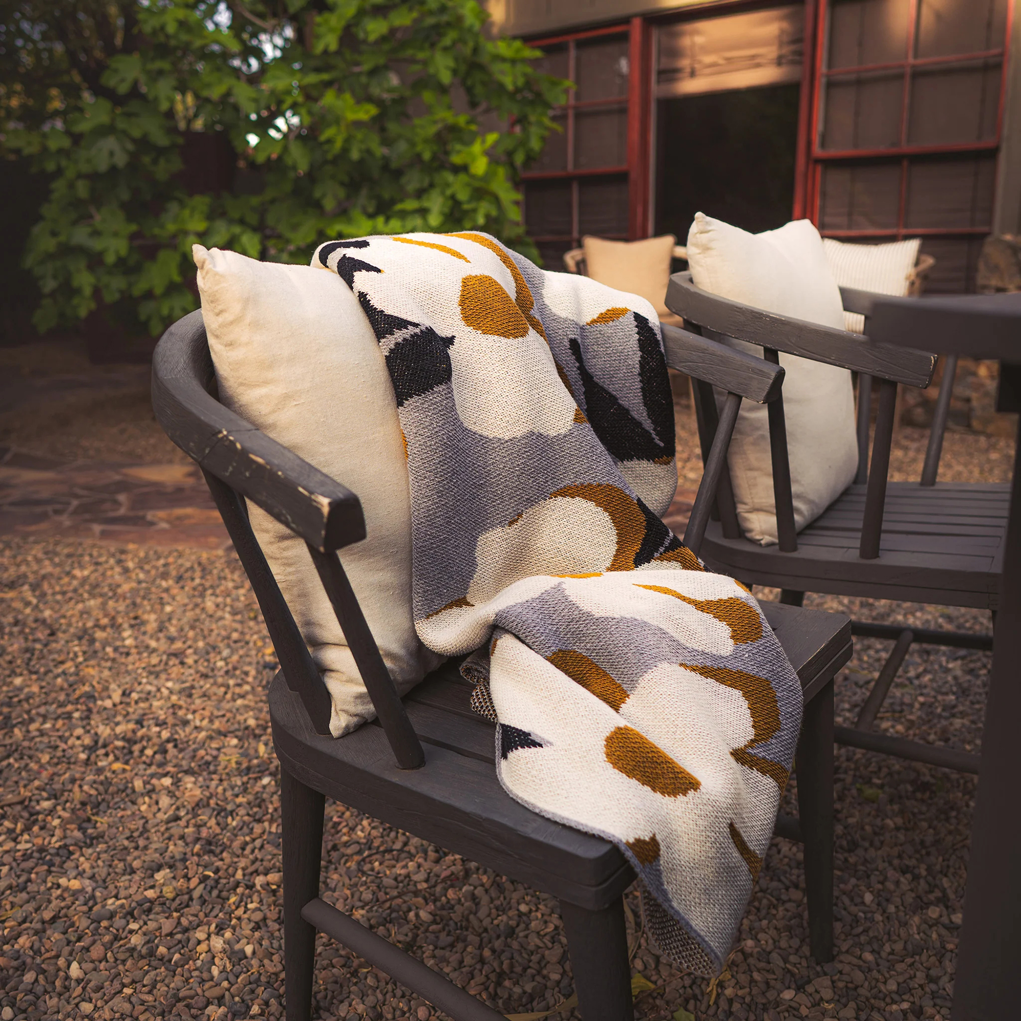Happy Habitat - Desert Flower Throw in Dove | Gessato Design Store