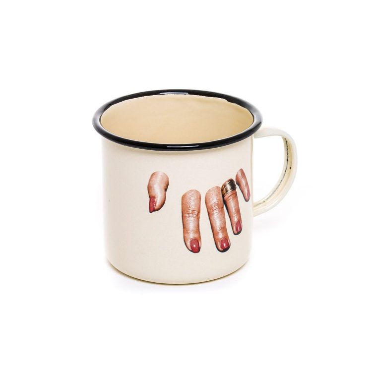 Seletti - Toiletpaper - Enamel Mug, Fingers | Gessato Design Store