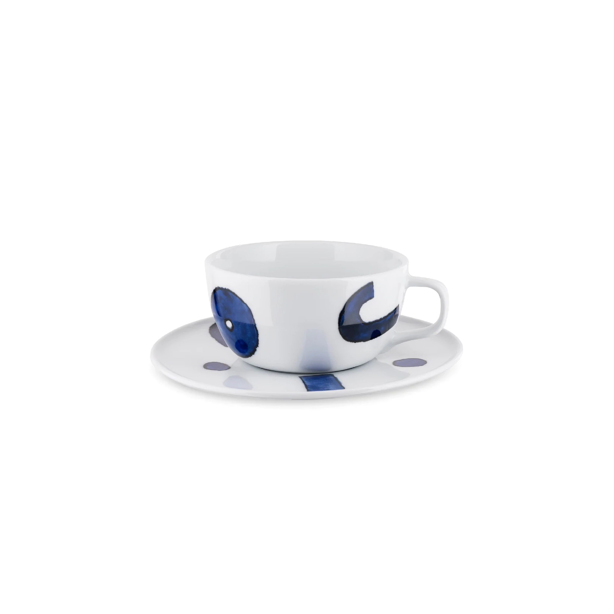 Alessi - Itsumo Tea Cup and Saucer Yunoki Ware, Set of 4 | Gessato Design Store