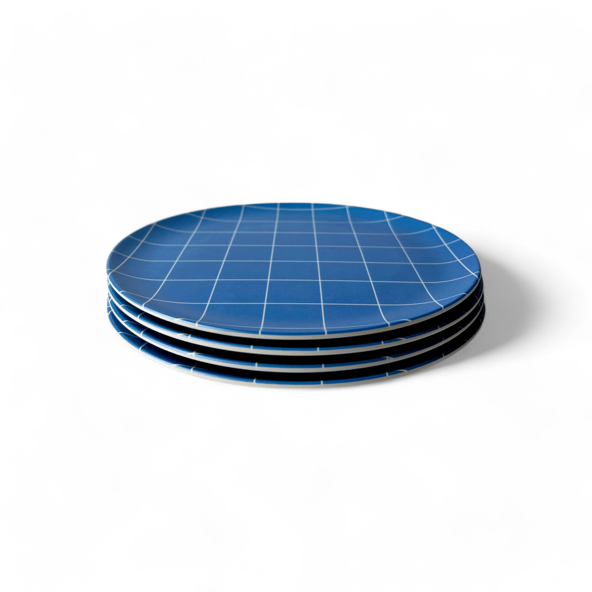 Xenia Taler - Blue Grid Side Plate | Gessato Design Store