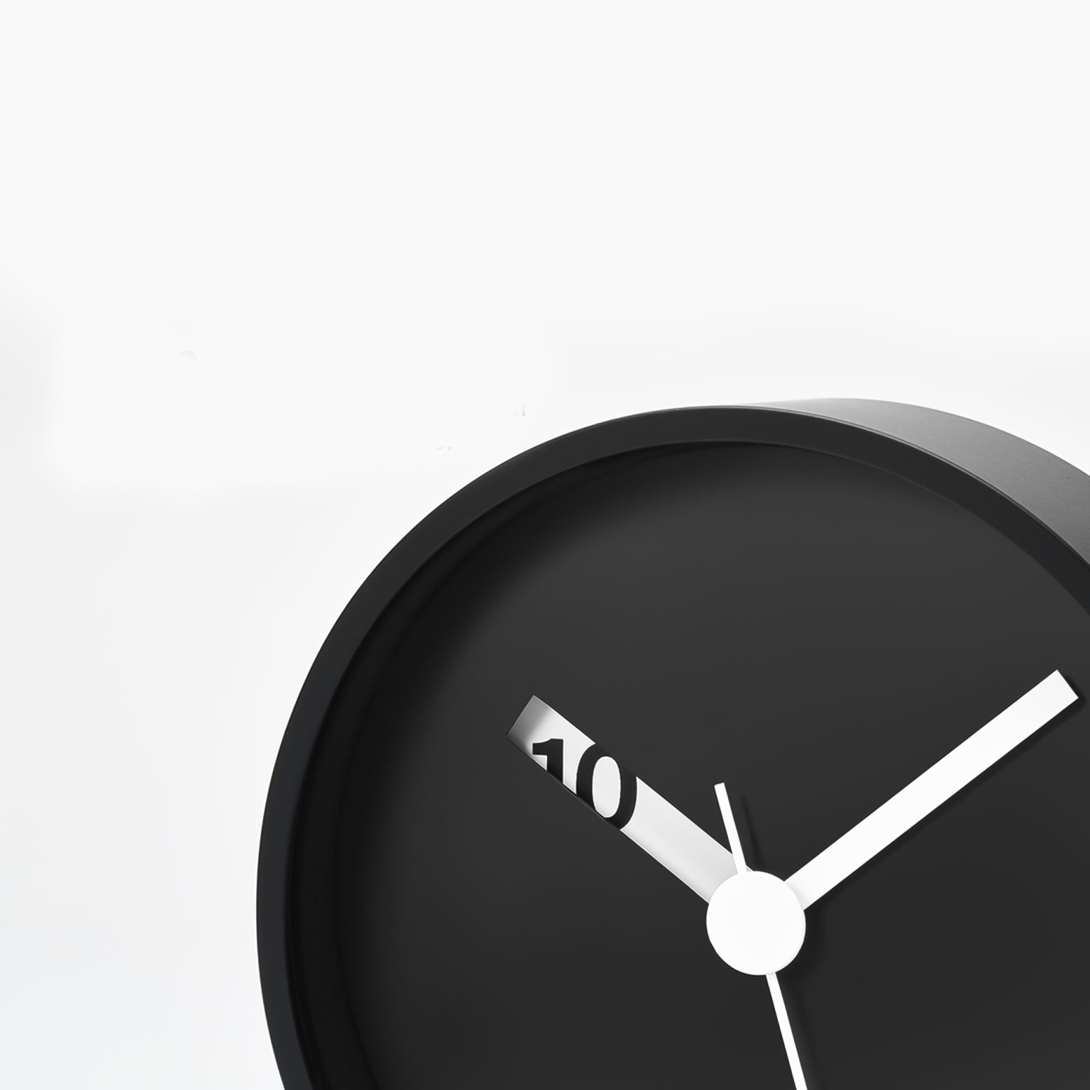 Lemnos - Extra Normal Clock - Black | Gessato Design Store