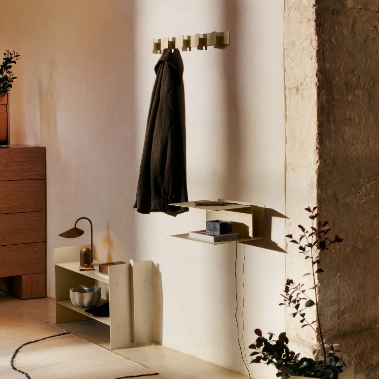 Ferm Living - Lager Metal Wall-Mounted Bedside Table | Gessato Design Store