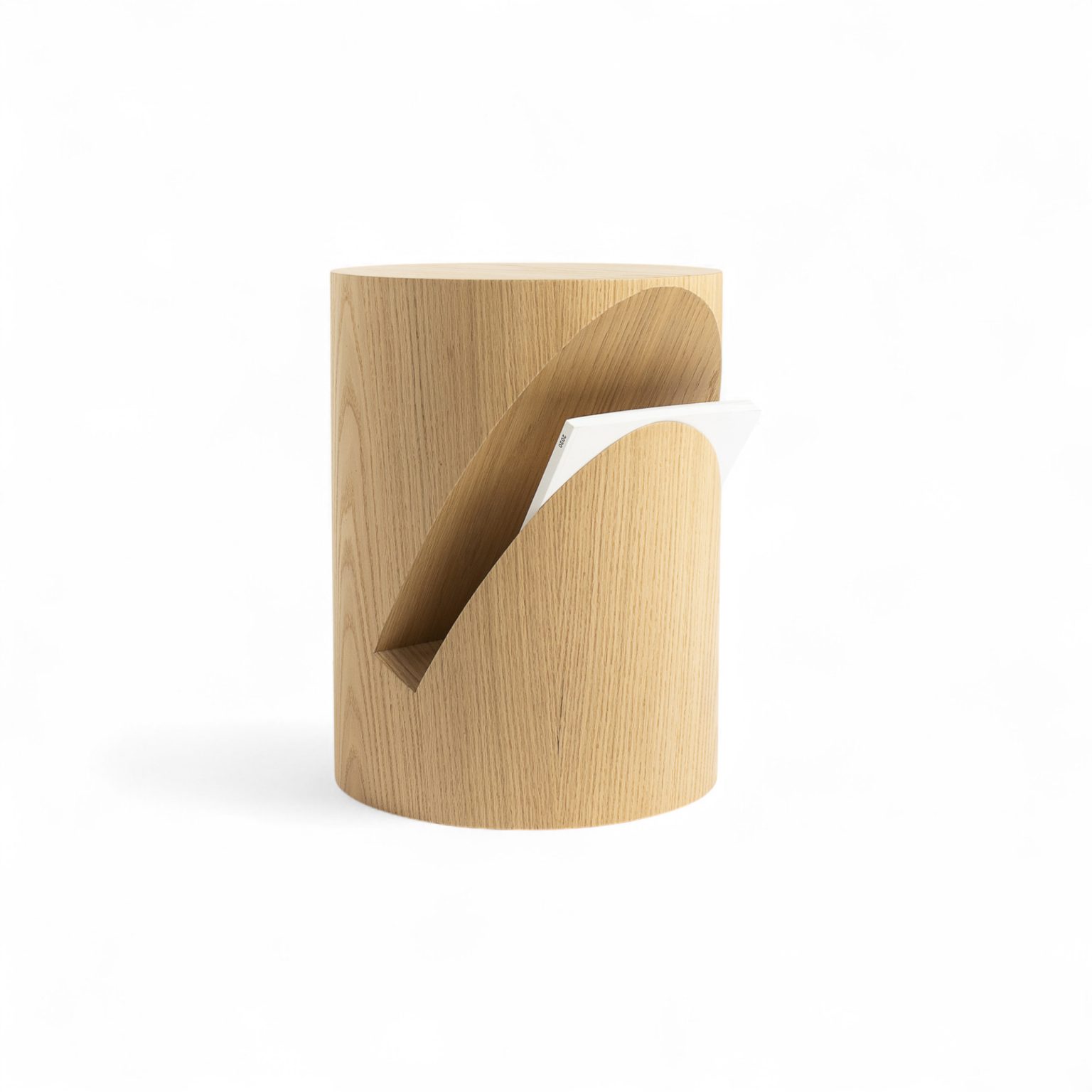 YET. - Mola Cylinder Side Table with Magazine Holder | Gessato Design Store