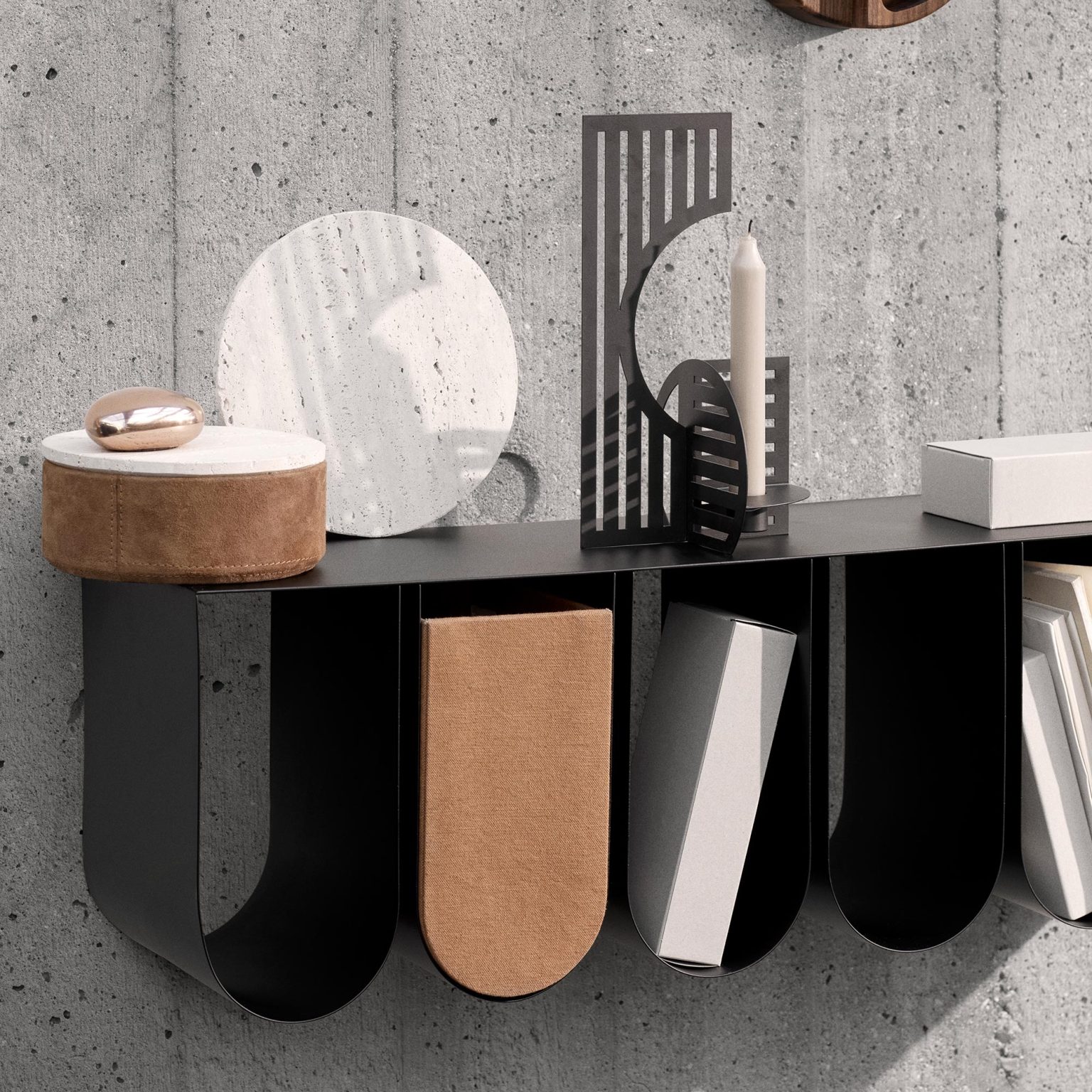 Kristina Dam Studio - Curved Wall Shelf | Gessato Design Store