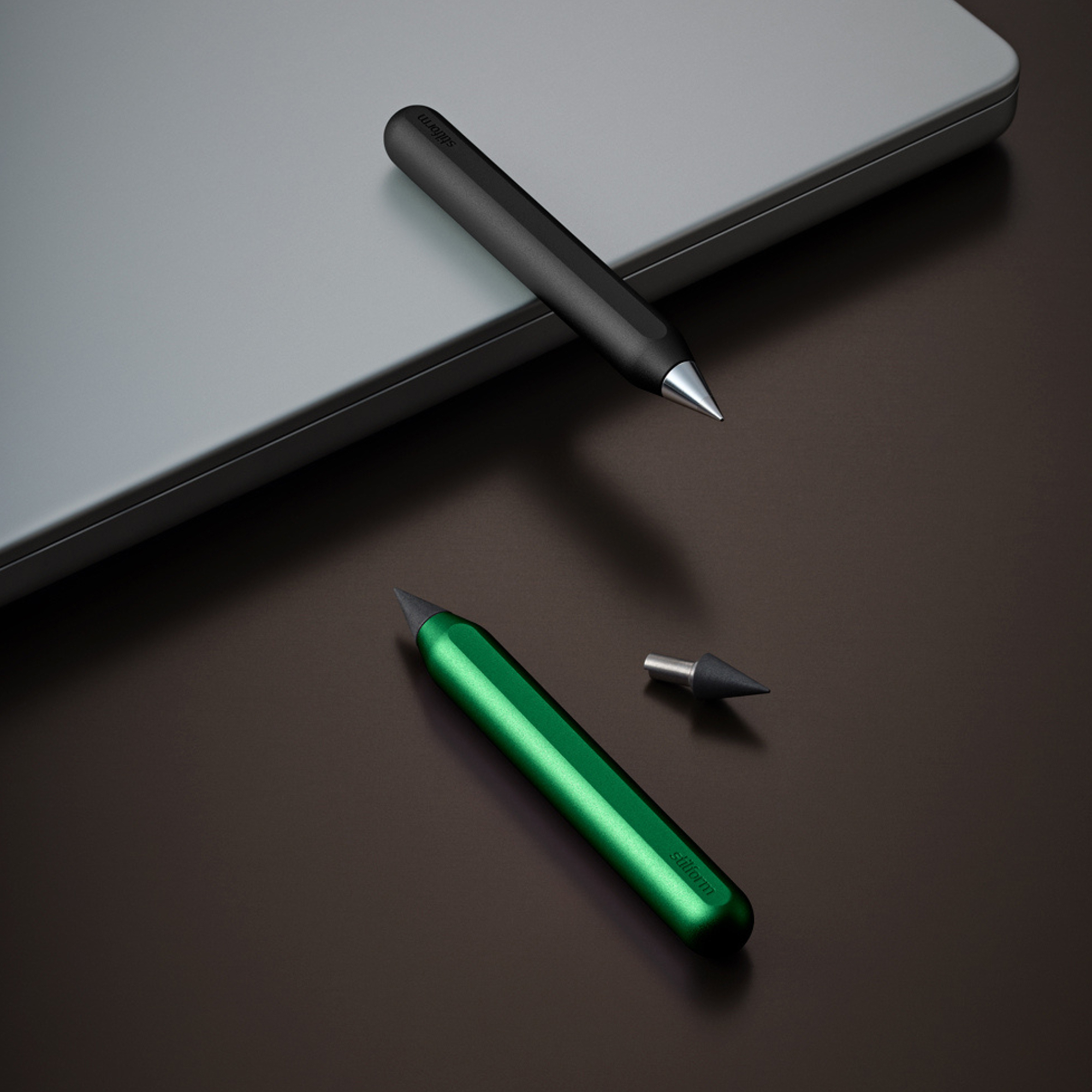 Stilform - AEON Nano Aluminum Pencil, Aurora Green | Gessato Design Store