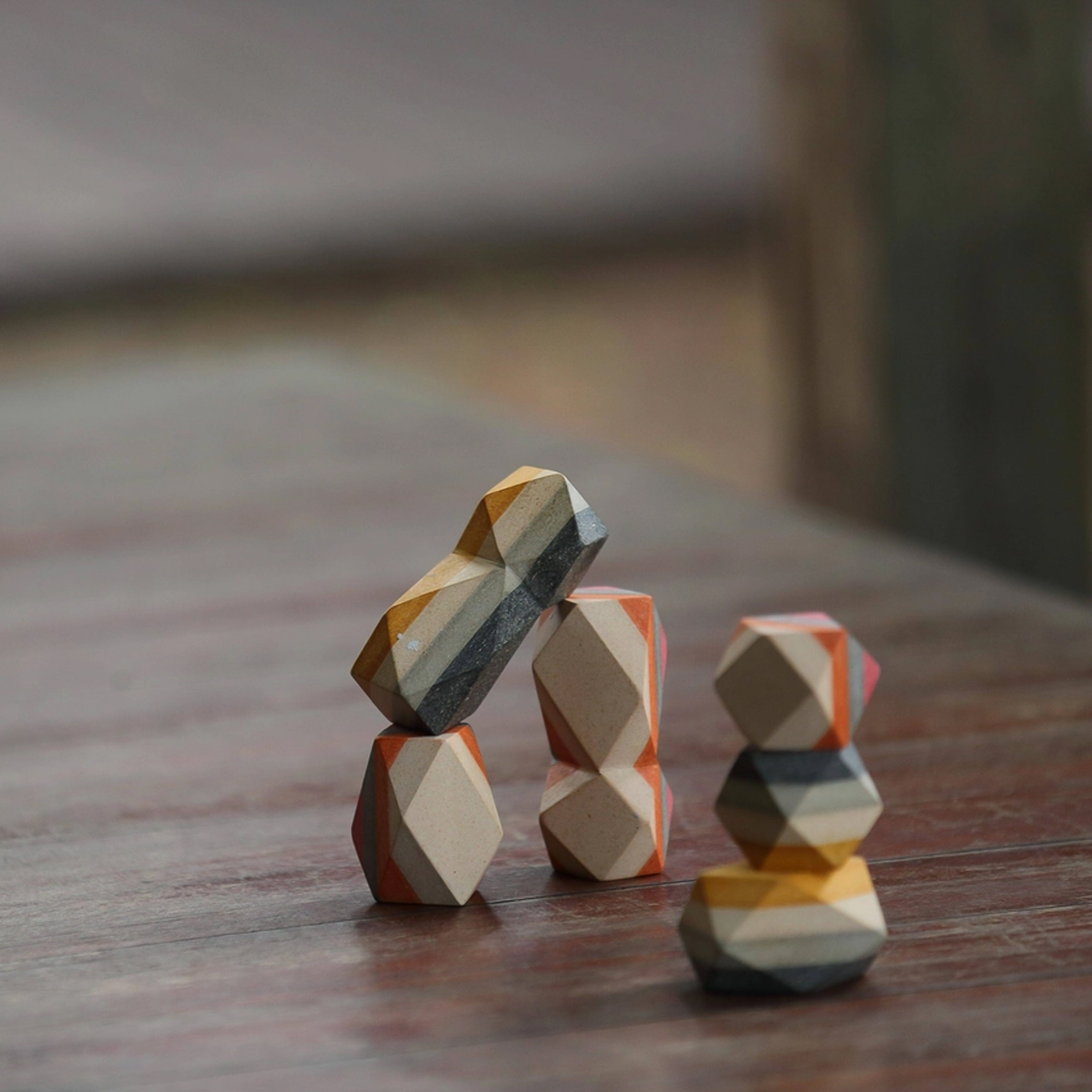 PlanToys - Geo Stacking Rock | Gessato Design Store