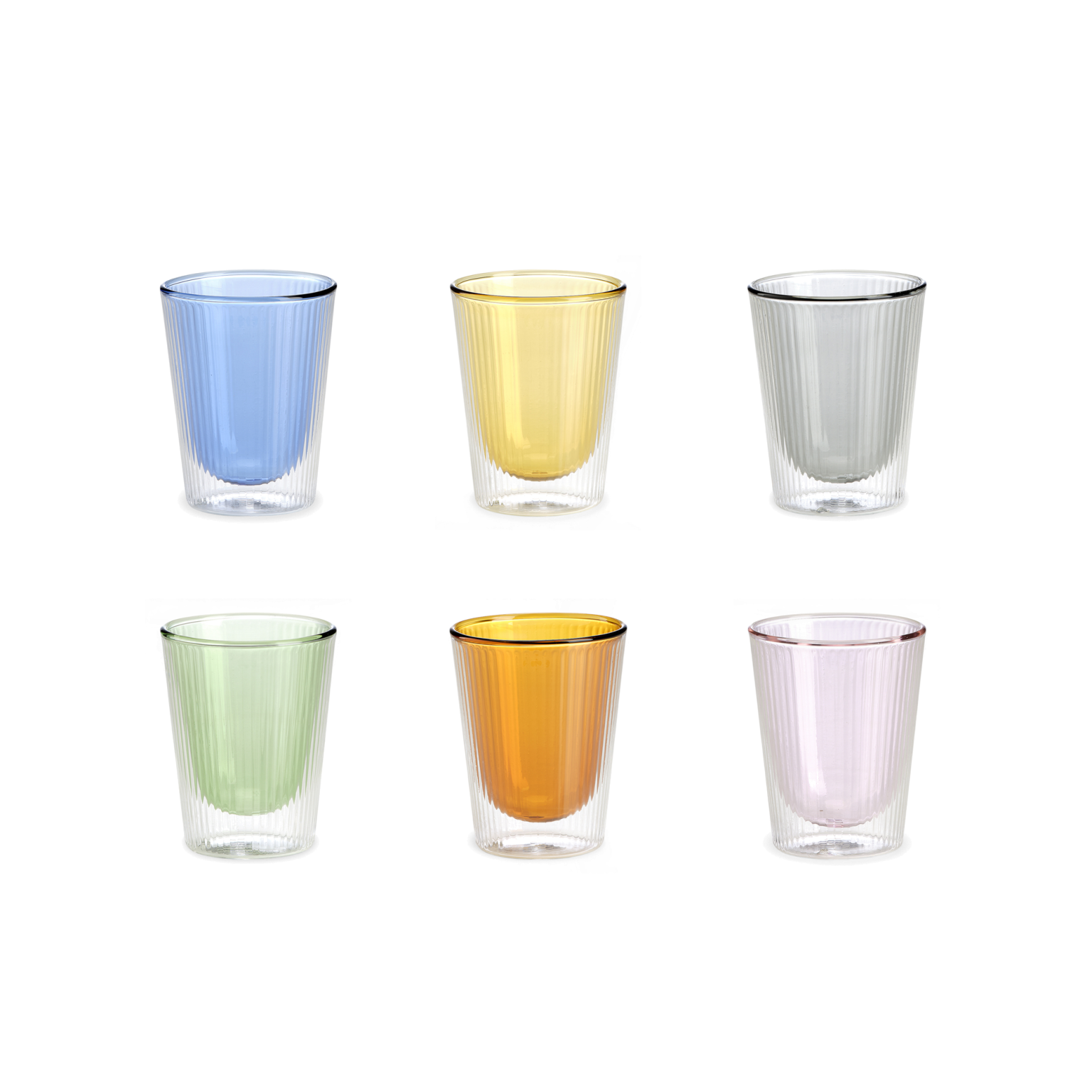IVV - Narciso Double-Wall Water Glasses – Set of 6 | Gessato Design Store